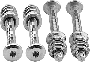 Amazon.com: DIAO79NI 4 Pcs Stainless Steel Guitar Neck Chamfered Hex ...