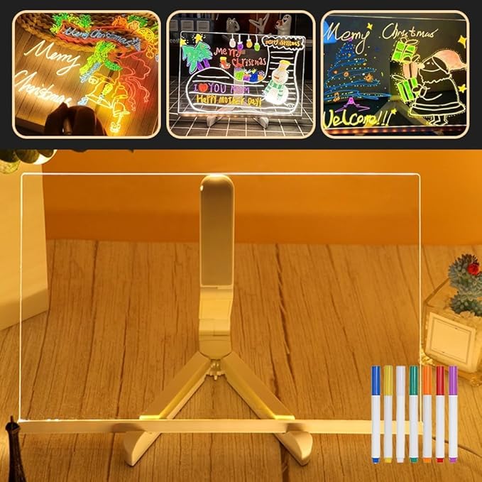 Amazon.com: 2025 New LED Note Board with Colors, Light Up Acrylic ...