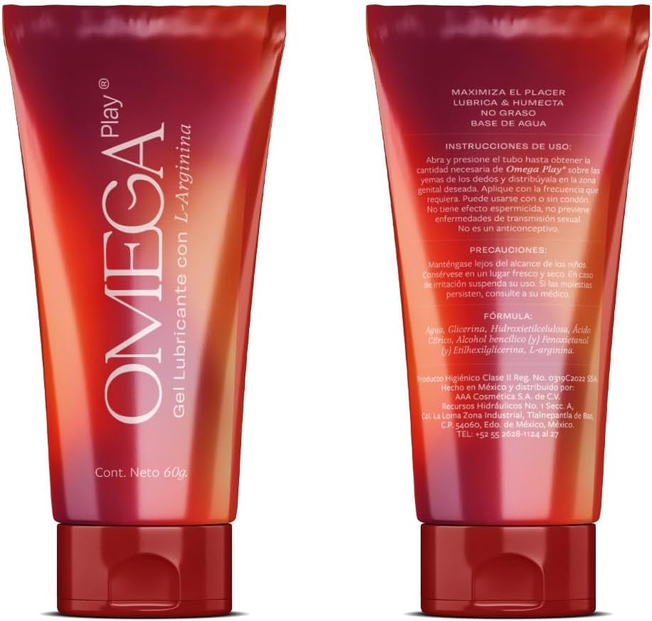 Gel Omega Play Lubricante Femenino Base Agua 60 Gr : Amazon.com.mx ...