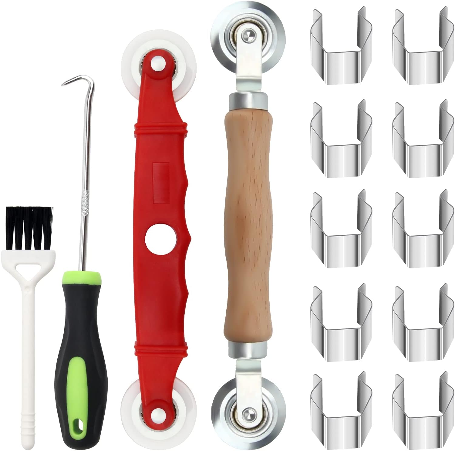 Coldairsoap Flat Spline Roller Tool 14 Pcs, 2PCS Screen Roller Tool ...