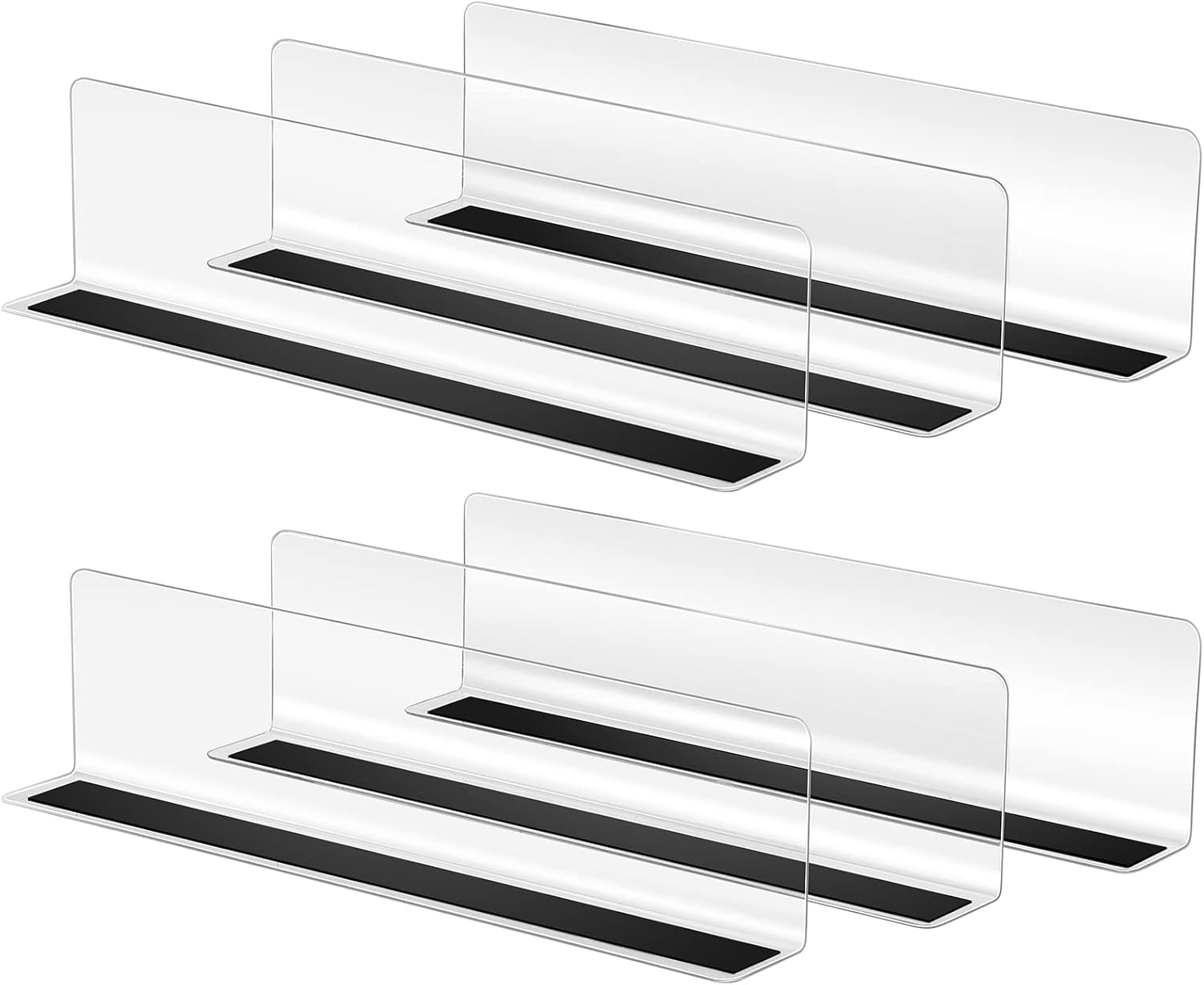Amazon.com: Baluue 6Pcs Plastic Shelf Dividers with Magnetic, Closet ...