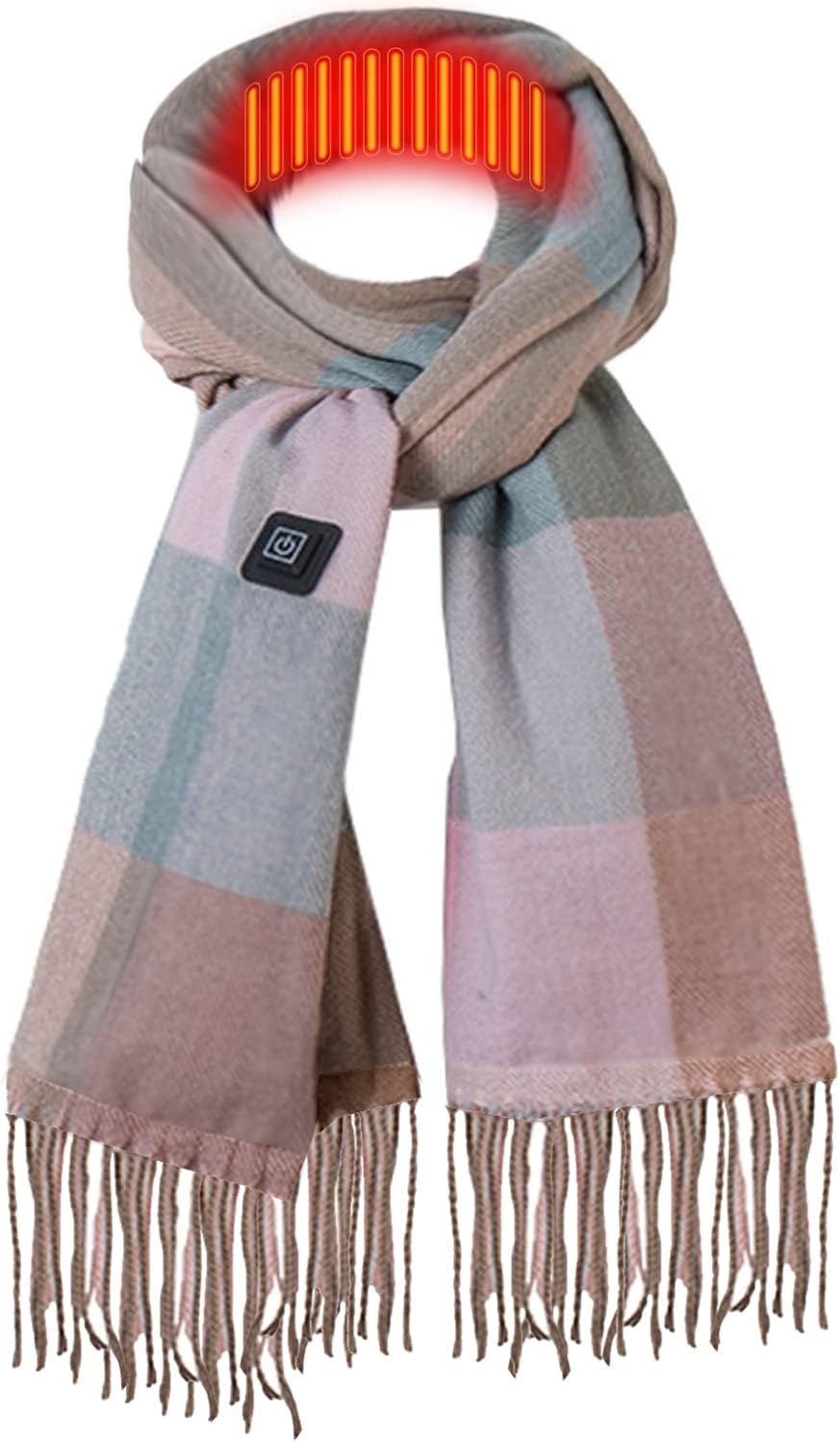 EN'DA professional Heated Scarf for Women, Women's Fashion Long Neck ...