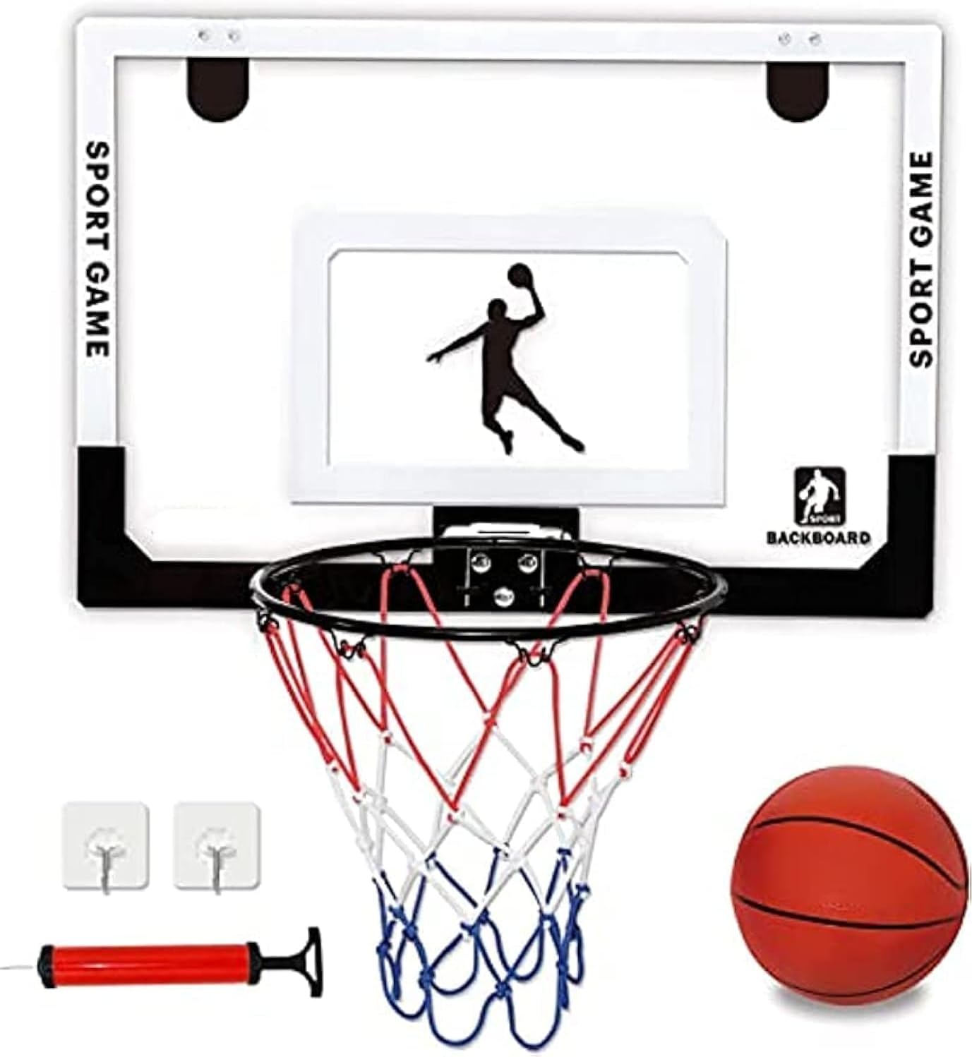 AND1 Over The Door Mini Hoop: - 18”x12” Pre-Assembled Portable ...