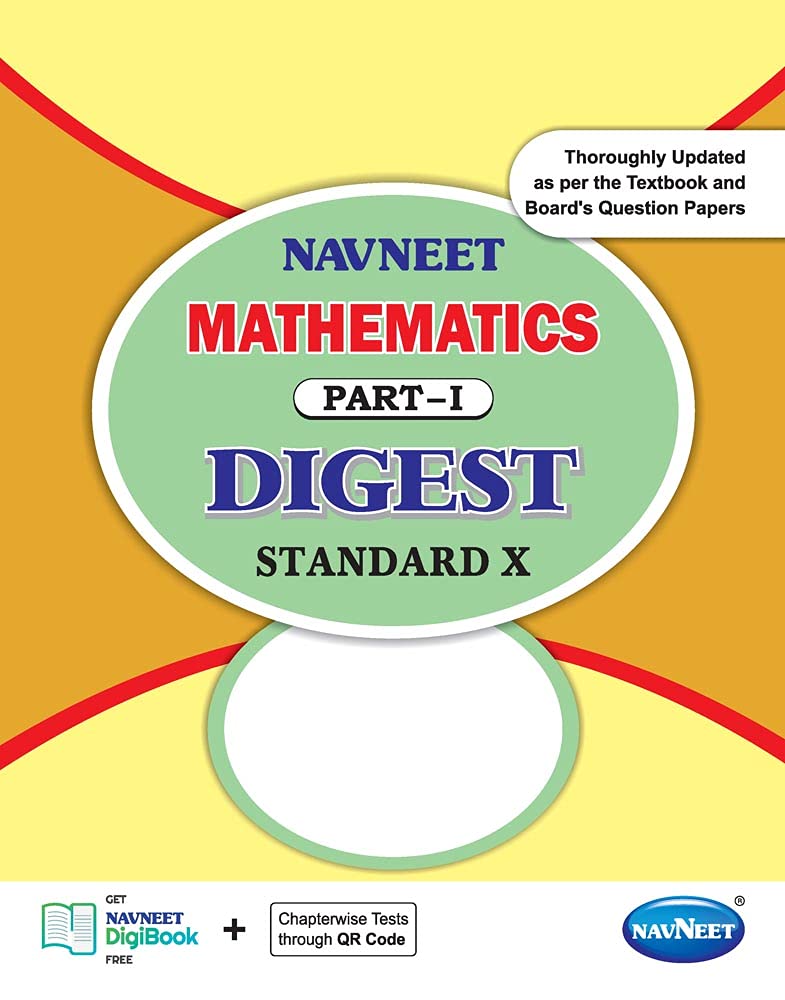 Buy Std 10 | Mathematics Digest Part 1 | Navneet | English Medium ...