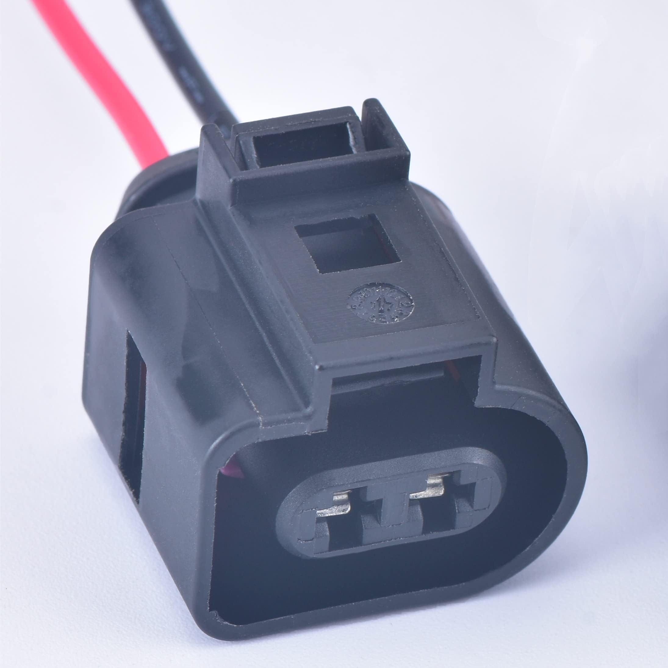 Amazon.com: Electrical Harness Connector 2 Pin Pigtail Plug Wiring ...