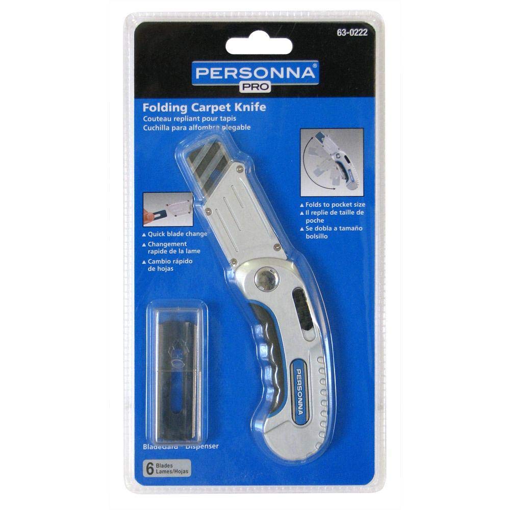 Fold Carpet Knife W/6 Blds,5 Cd/Ct-4 Ct/Cs - Carpet Knives - Amazon.com