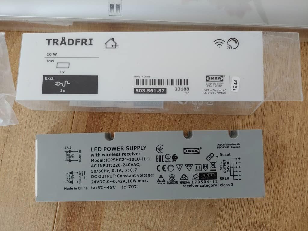 Ikea Driver for Wireless Control, Gray, Indoor, LED, 186x55x18mm, 10W ...