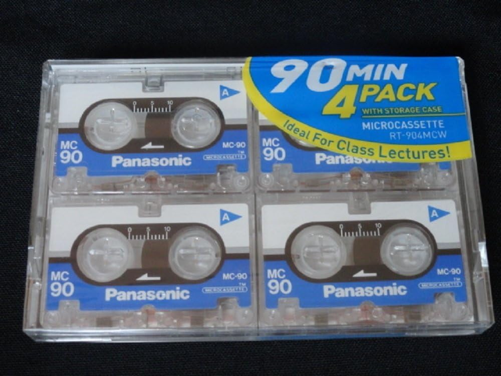 Amazon.com: Panasonic 90min 4 Pack Microcassette tape : Electronics