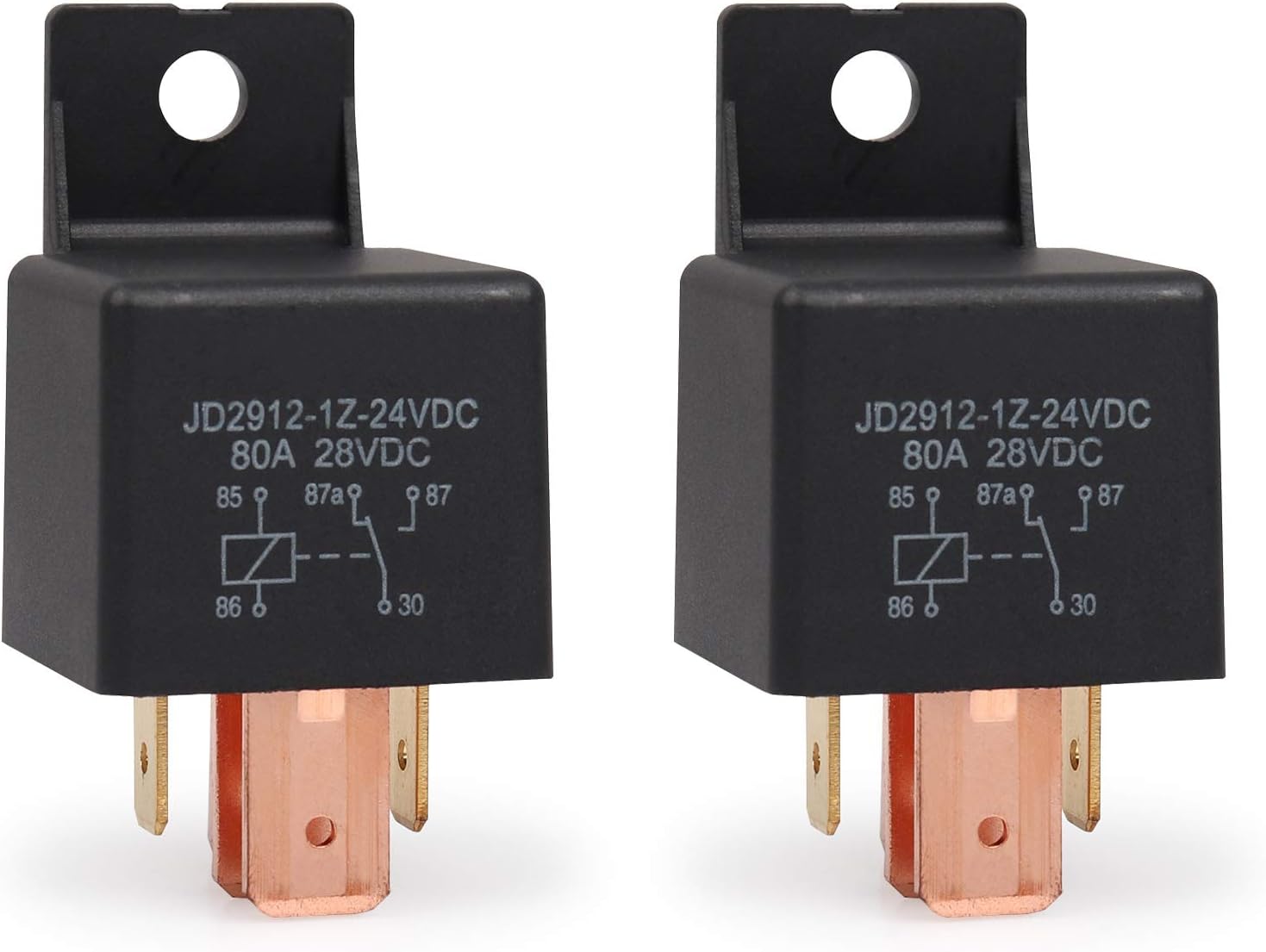 Amazon.com: Ehdis 5-Pin Car Relay 24V Switch 80A 28VDC SPDT Truck Boat ...