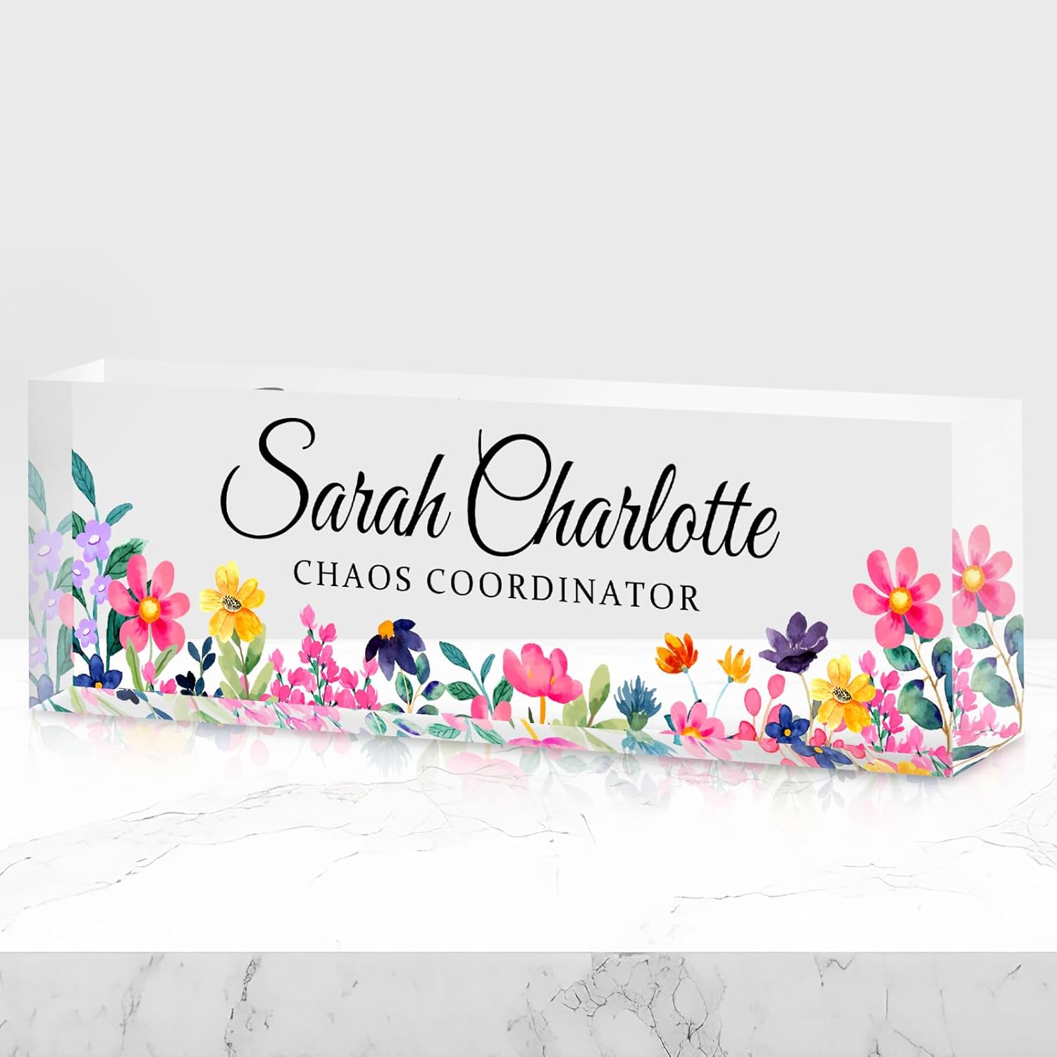 Amazon.com: Custom Office Name Plate for Desk - Name Plate Personalized ...