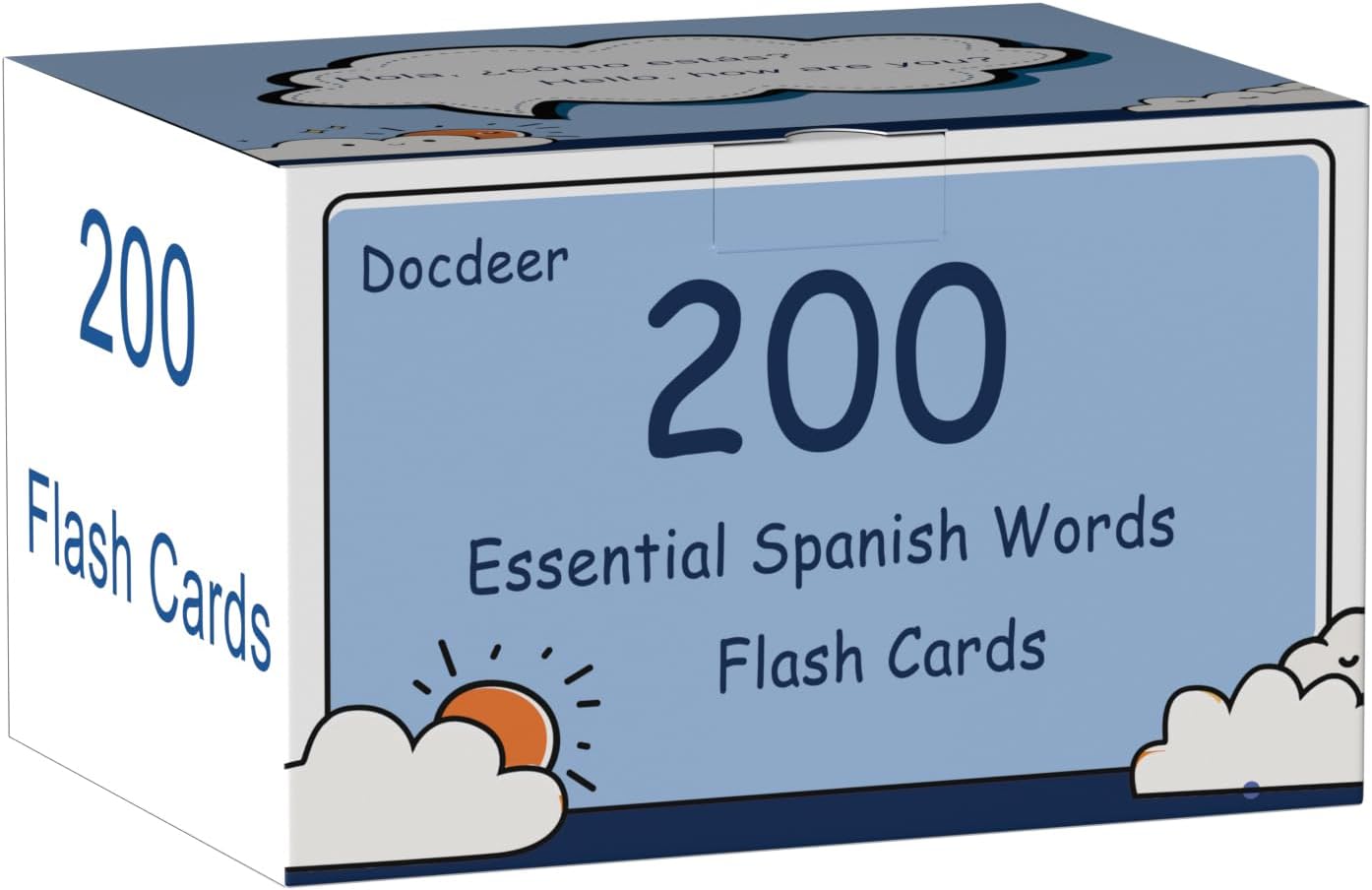 Amazon.com: 200 Essential English-Spanish Words Vocabulary Flash Cards ...