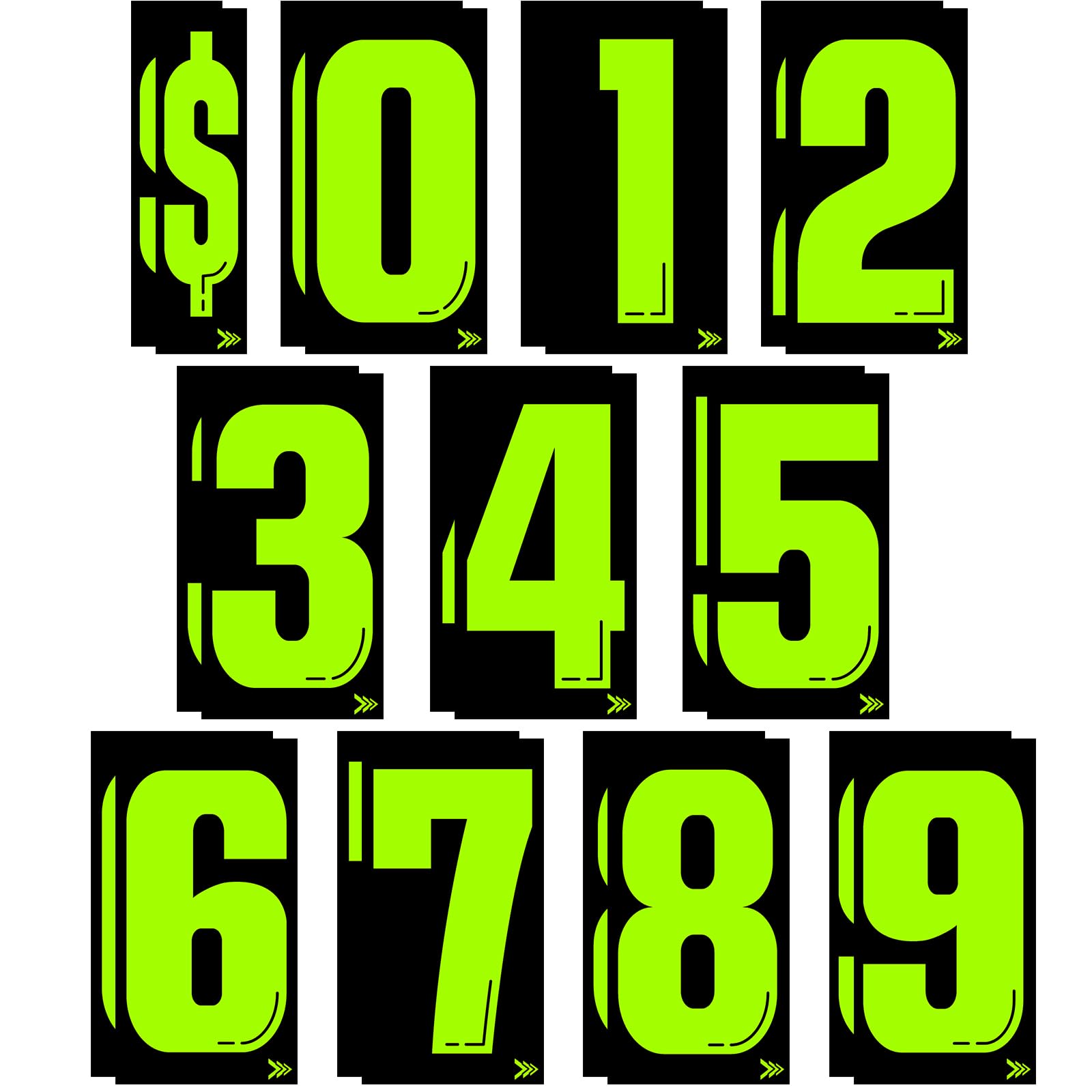 Amazon.com - Engrowtic 22 Pcs 7 1/2 Vinyl Number Decals Large ...