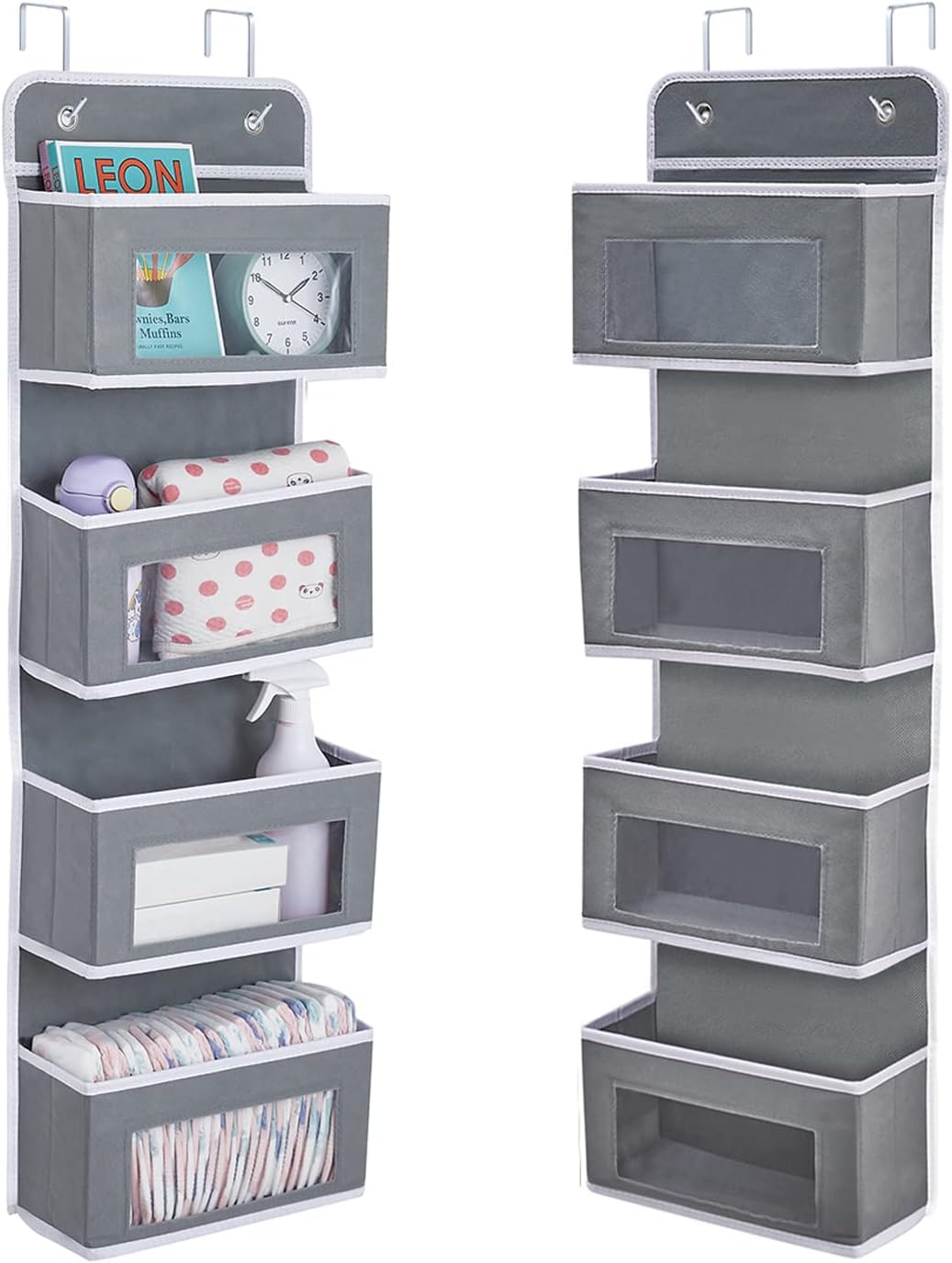 Amazon.com: Ripamedar 4-Shelf Over Door Hanging Organizer, Wall Mount ...