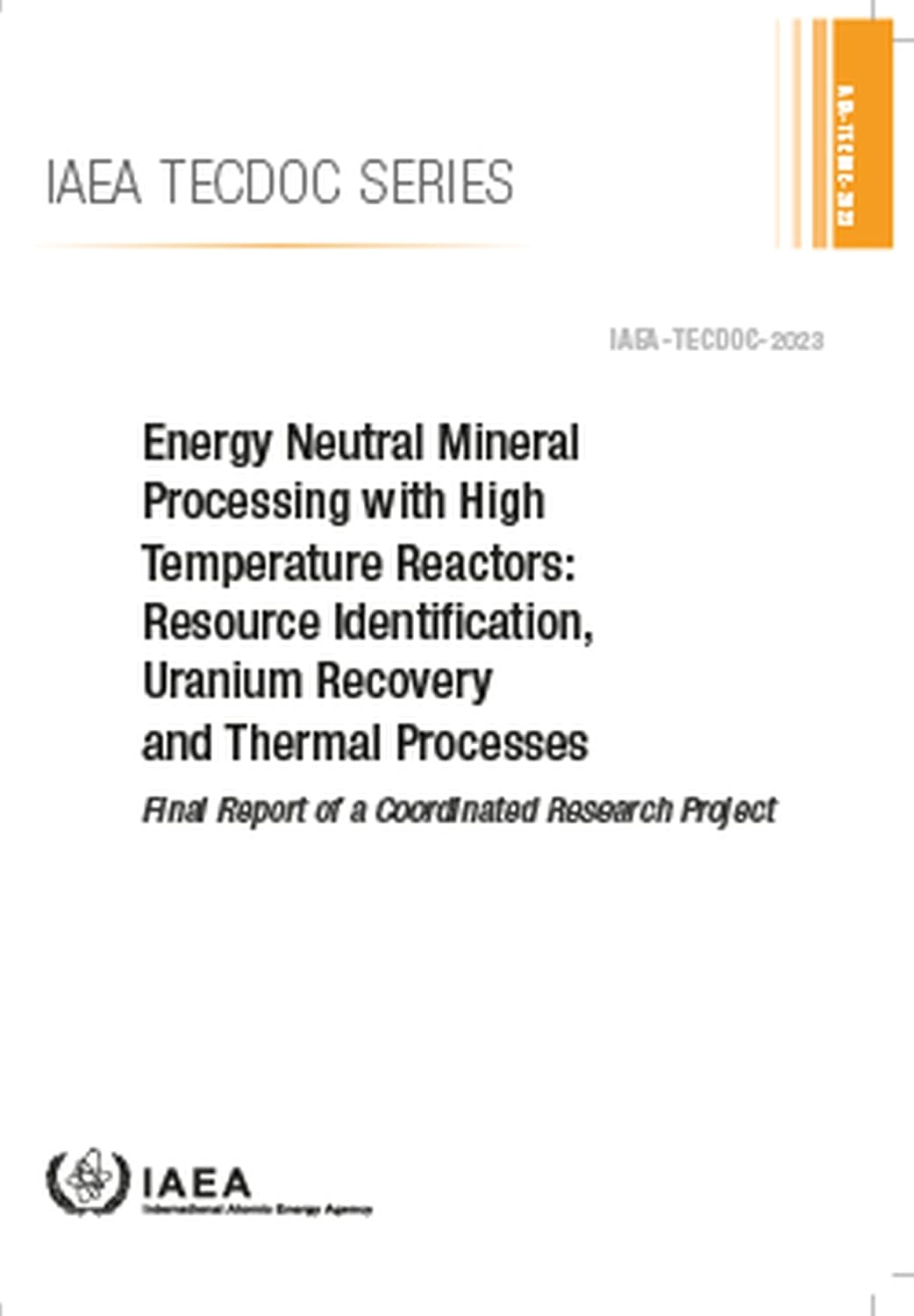 Energy Neutral Mineral Processing with High Temperature Reactors ...