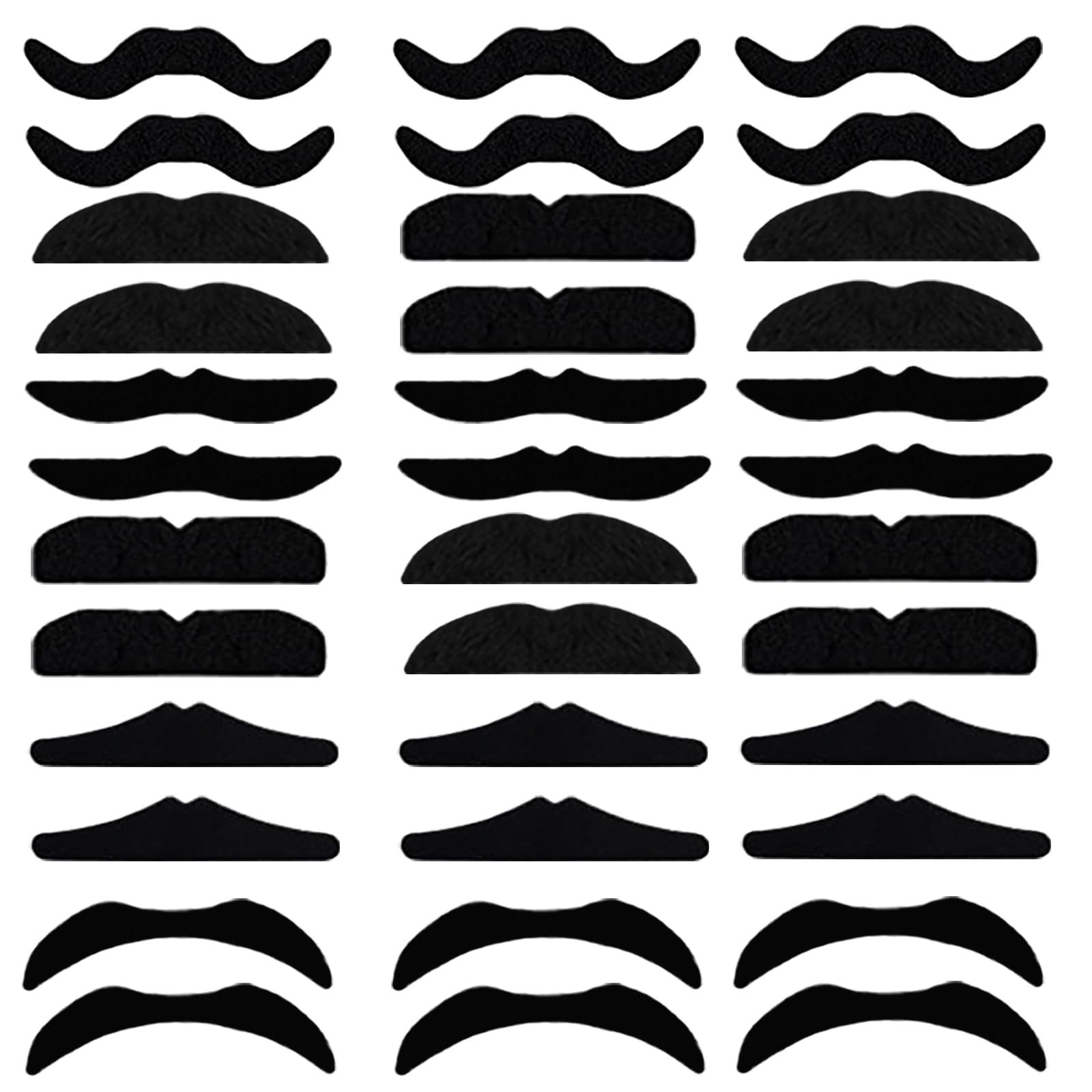 Amazon.com: 48 Pack Fake Mustache,Self Adhesive Mustaches,Novelty Fake ...