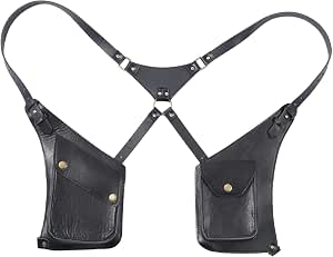 Amazon.com: QEXTY Shoulder Holster Wallet Men's Body Chest Strap Bag ...
