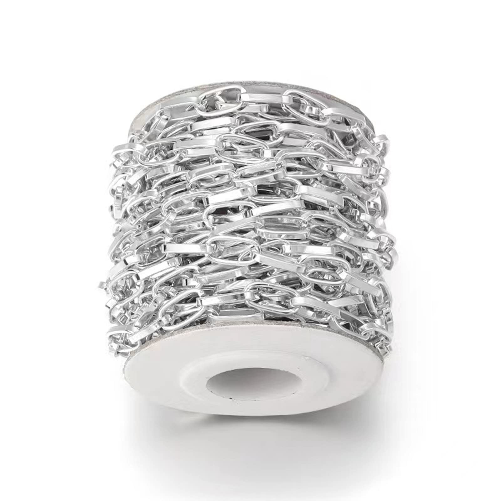 Amazon.com: 5 Yards Aluminum Paperclip Chains 10x4.5x1.3mm Unwelded ...