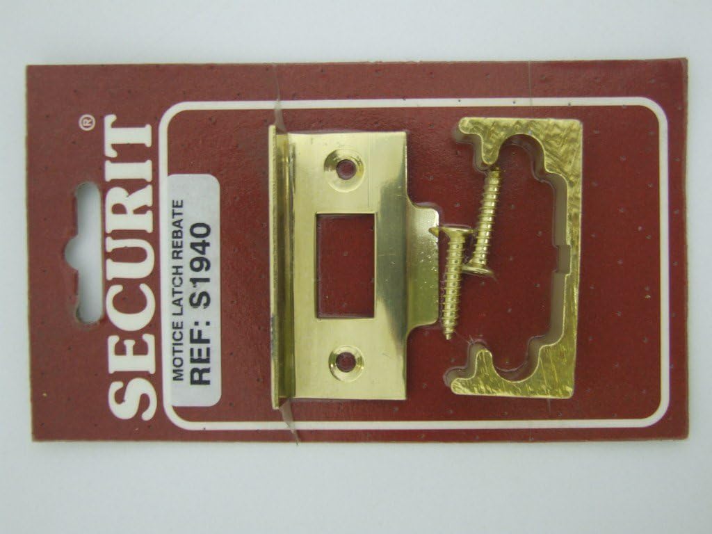 Brass Plated MORTICE Latch Rebate KIT with Screws : Amazon.co.uk: DIY ...