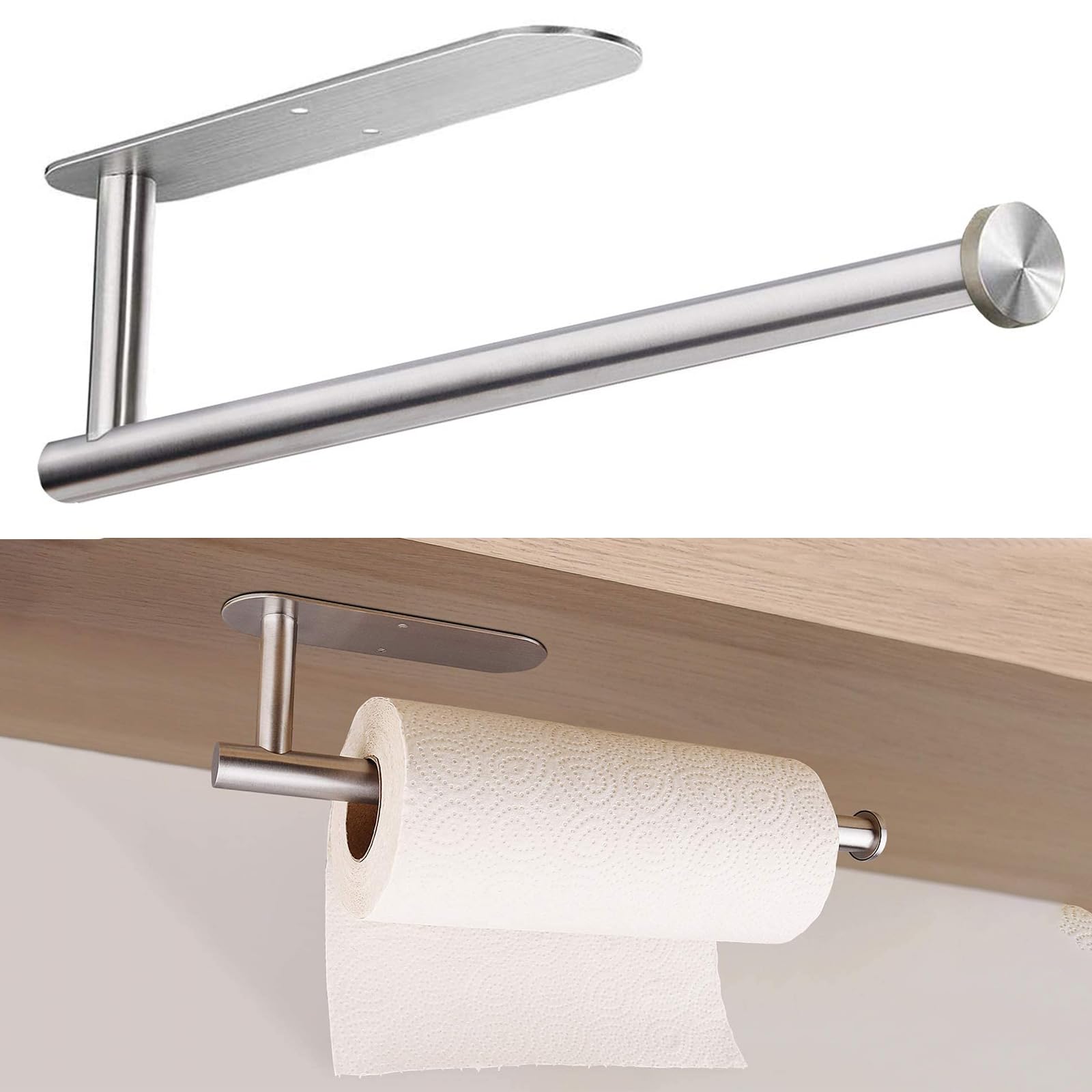 Ausein Porta Rollos Papel de Baño, Portarollos Servitoallas de Acero ...