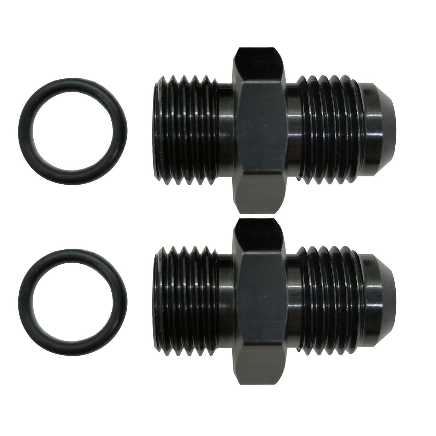 Amazon.com: YSIL 8AN ORB to 8AN Male Flare O-ring BOSS Fuel Pump Rail ...