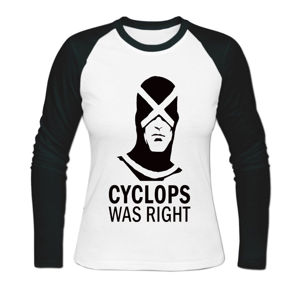 Amazon.com: Donovan Jayne Women Cyclops was Right Funny Slogan Baseball ...