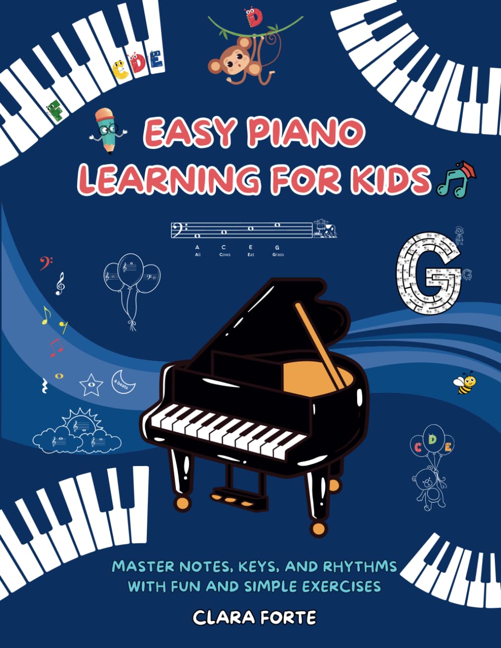 Amazon.com: Easy Piano Learning for Kids: Master Notes, Keys, and ...