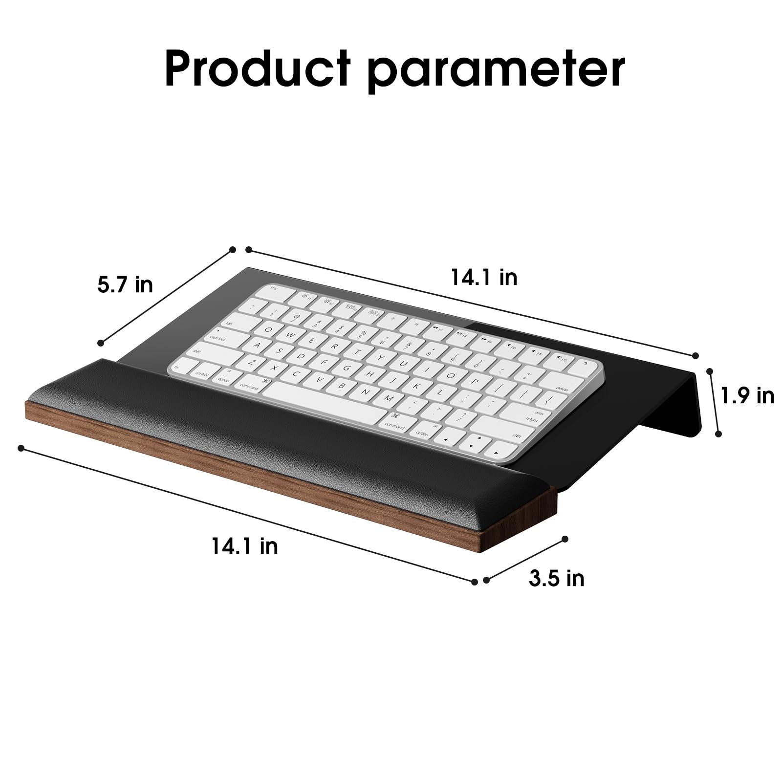 Ergonomic Keyboard Riser ETHU Keyboard Tray Under Desk, 26.77" X