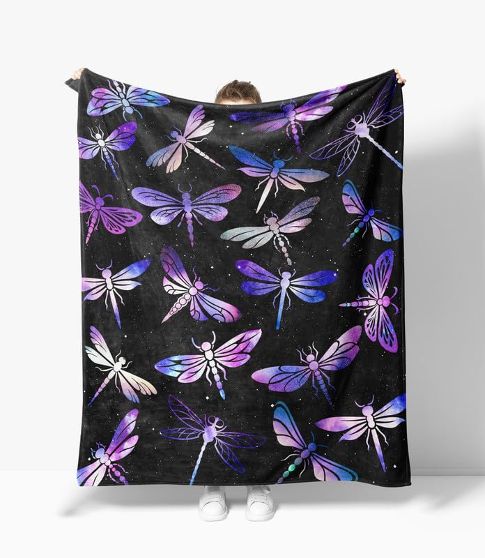 Amazon.com: Dragonfly Blanket Warm Plush Dragonfly Flannel Throw ...