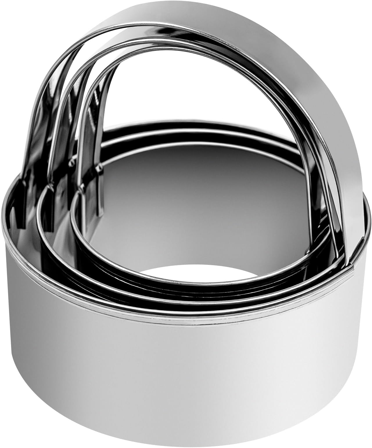 Amazon.com: Maykito 3 Pieces Round Biscuit Cutter with Handle ...