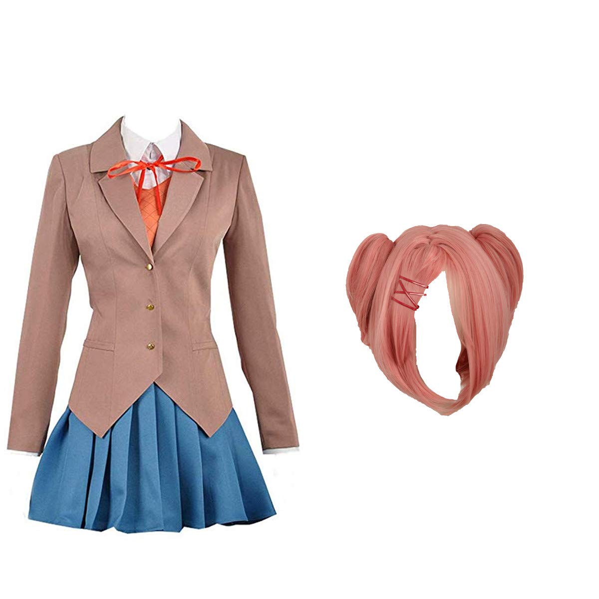 Women Sayori Yuri Natsuki Monika Girl School Uniform Ddlc Cosplay ...