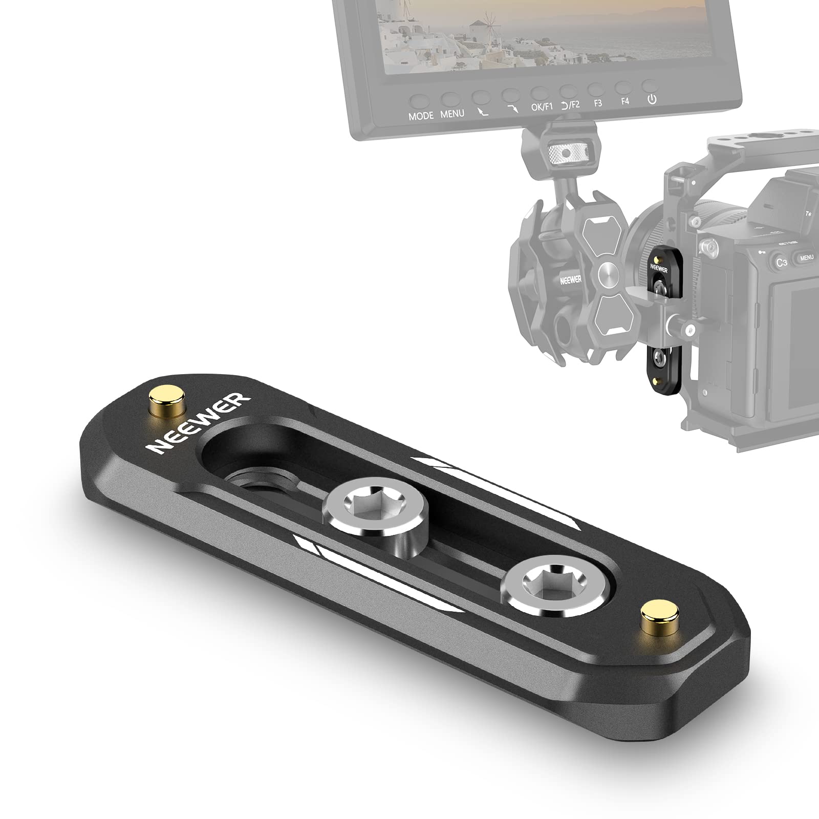 Amazon.com : NEEWER 2.4"/60mm Mini NATO Rail, Anti Off Quick Release ...