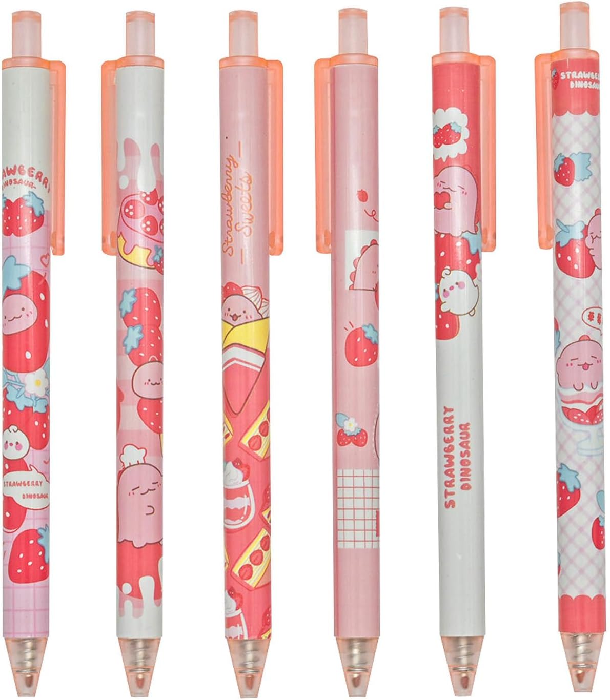 Amazon.com: 6 Pcs Cute Erasable Pens Kawaii Cartoon Gel Pens Aesthetic ...