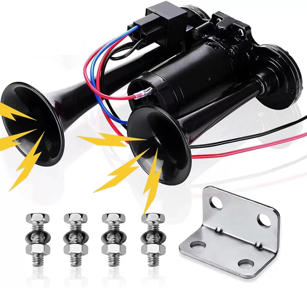 Amazon.com: 600DB Super Loud Train Horns, 12V Waterproof Air Horns ...