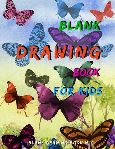 Amazon.com: Blank Drawing Book For Kids : White Paper, Large Size 8.5 ...