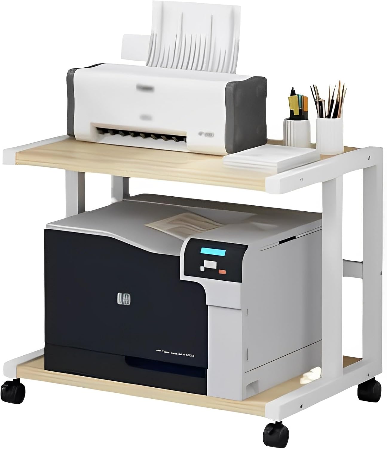 Amazon.com: Printer Stand, Printer Table with Storage, Printer Cart ...