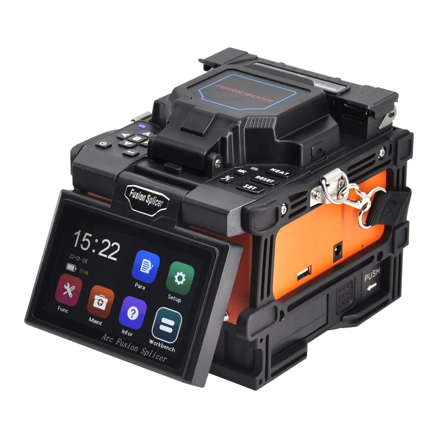 QIIRUN X800 Automatic Fibre Fusion Splicer 6 Seconds Fast Splicing ...