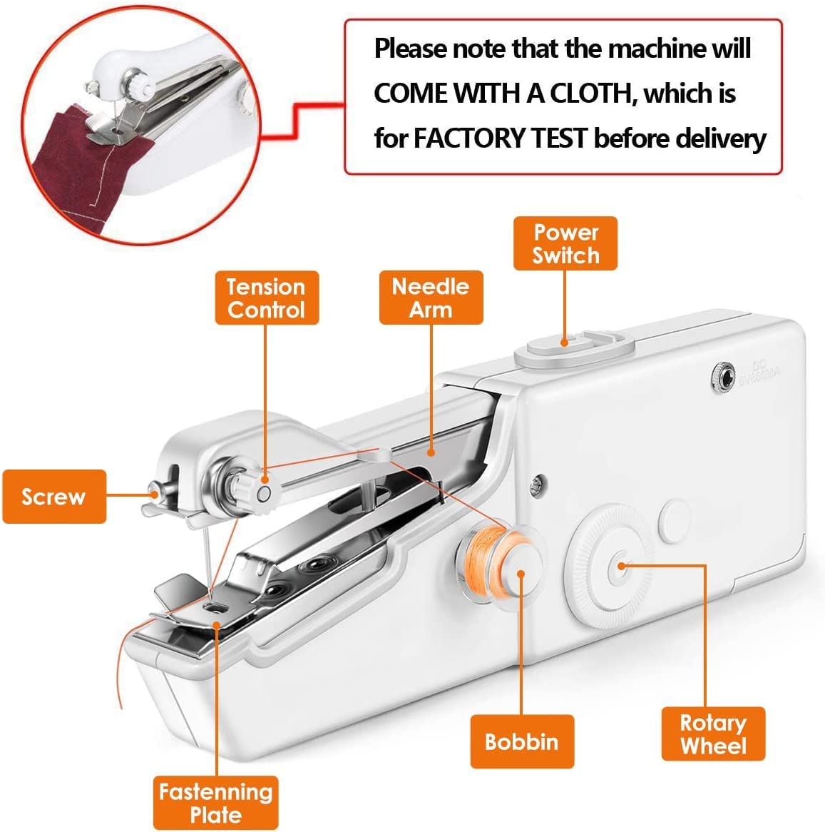 Snapklik.com : Handheld Sewing Machine, Portable Sewing Machine, Mini ...