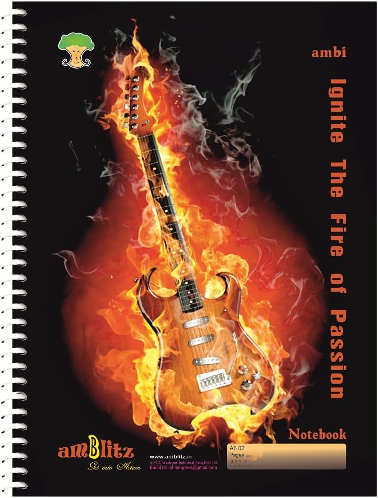 amblitz Unruled Spiral Notebook | 300 Pages | A4 Size | 21 X 29.7 CM ...