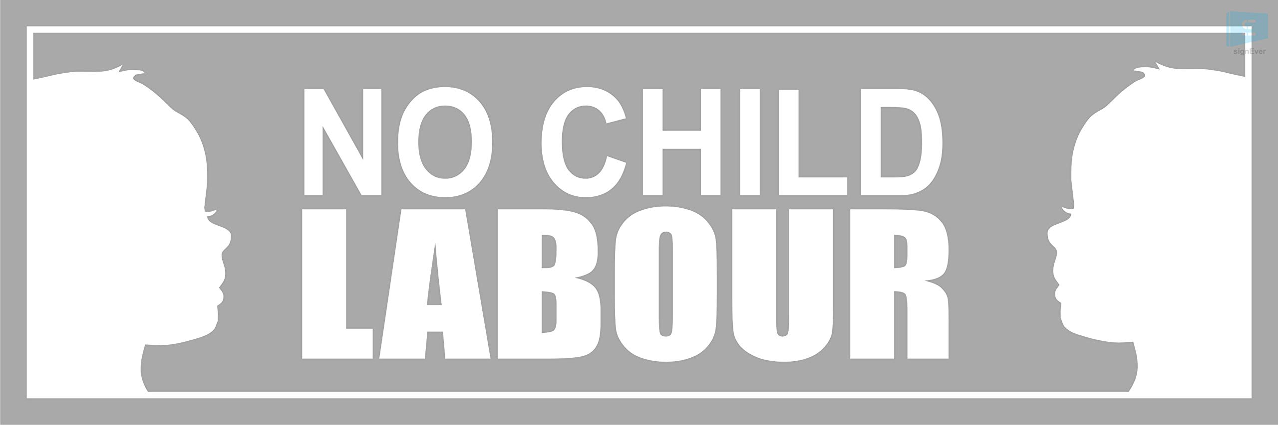 Buy SIGN EVER No Child Labour Sign Boards Factory Restaurant Hotel ...