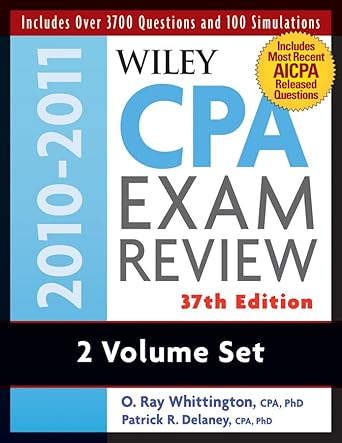 Wiley CPA Examination Review, Set (Volumes 1 and 2): Delaney, Patrick R ...