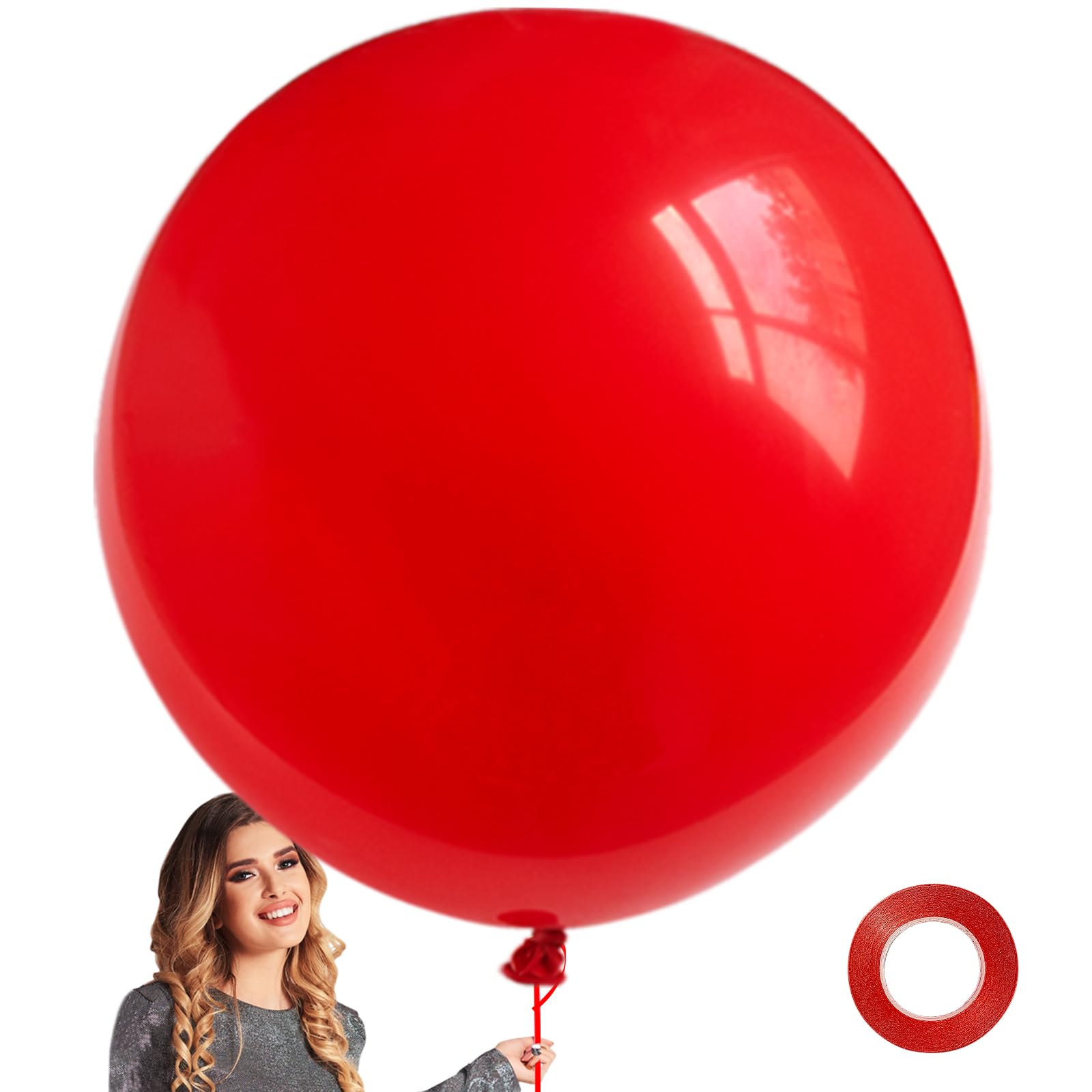 Giant Red Balloon 36 Inch Jumbo Latex Balloon For Wedding | Desertcart ...