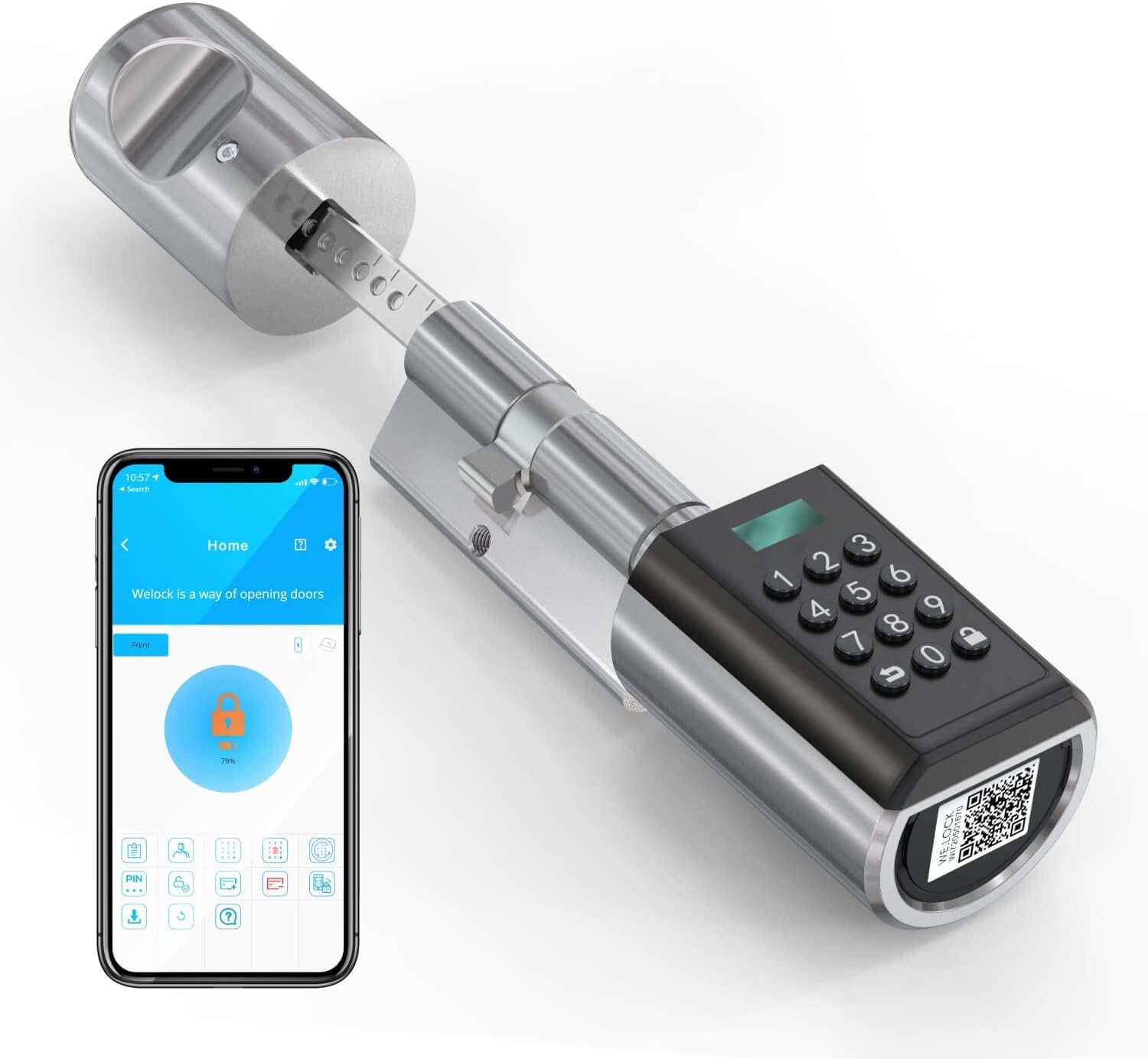 VisorTech Codeschloss: Elektronischer Tür-Schließzylinder mit ...