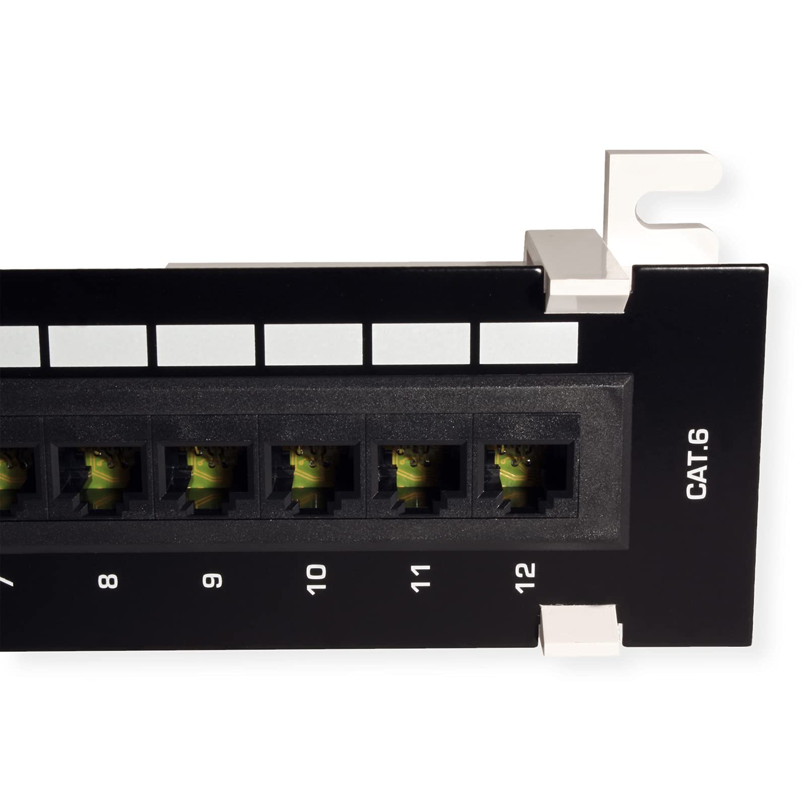 TRENDnet 12-Port Cat6 Unshielded Patch Panel, TC-P12C6V, Wall Mount ...