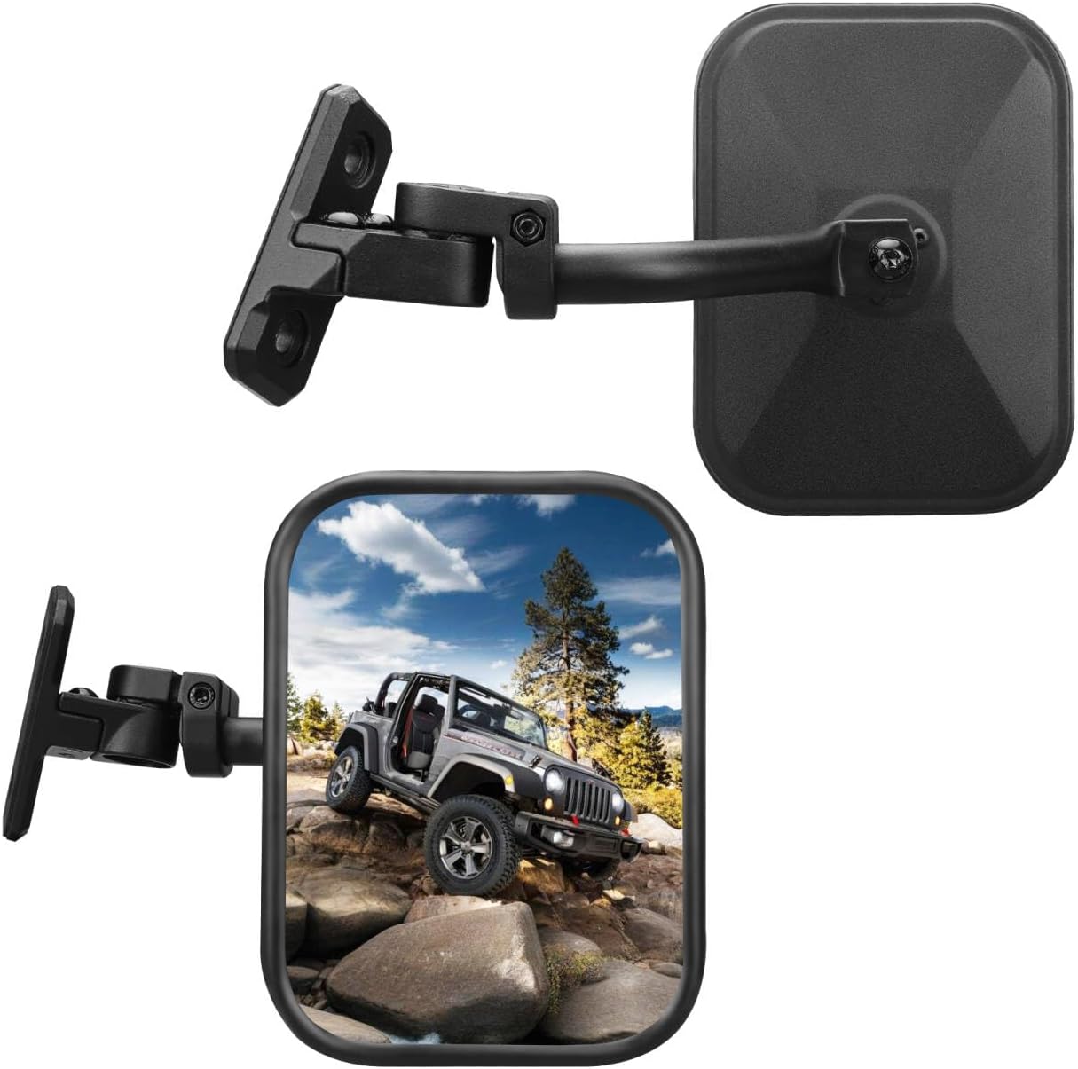 Amazon.com: SHEJISI Wrangler Mirrors Doors Off Compatible with Wrangler ...