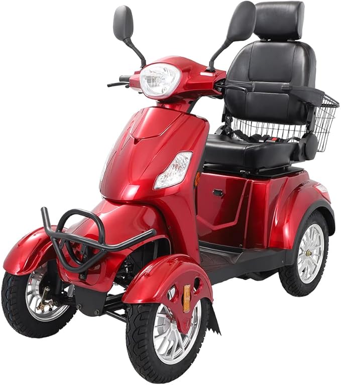 Amazon.com: DHHU Medical Mobility Scooter with Rear Access Basket 4 ...