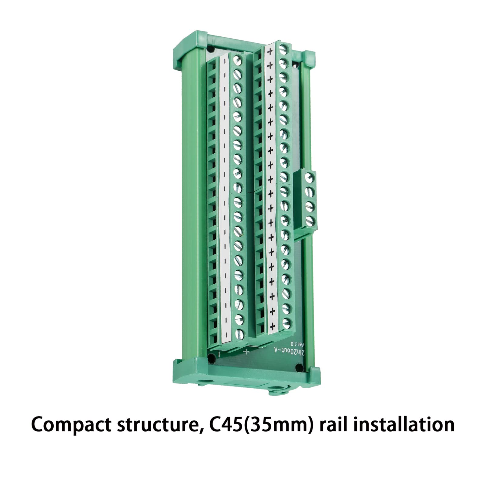 Snapklik.com : 2 In 20 Out Terminal Blocks Module, 25A DIN Rail And ...