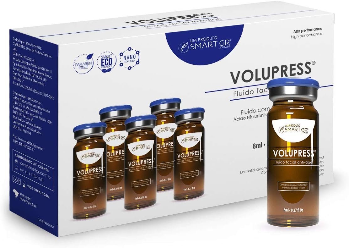 VOLUPRESS - Fluido Anti-age - 5 Frascos de 8 ml - Smart GR | Amazon.com.br