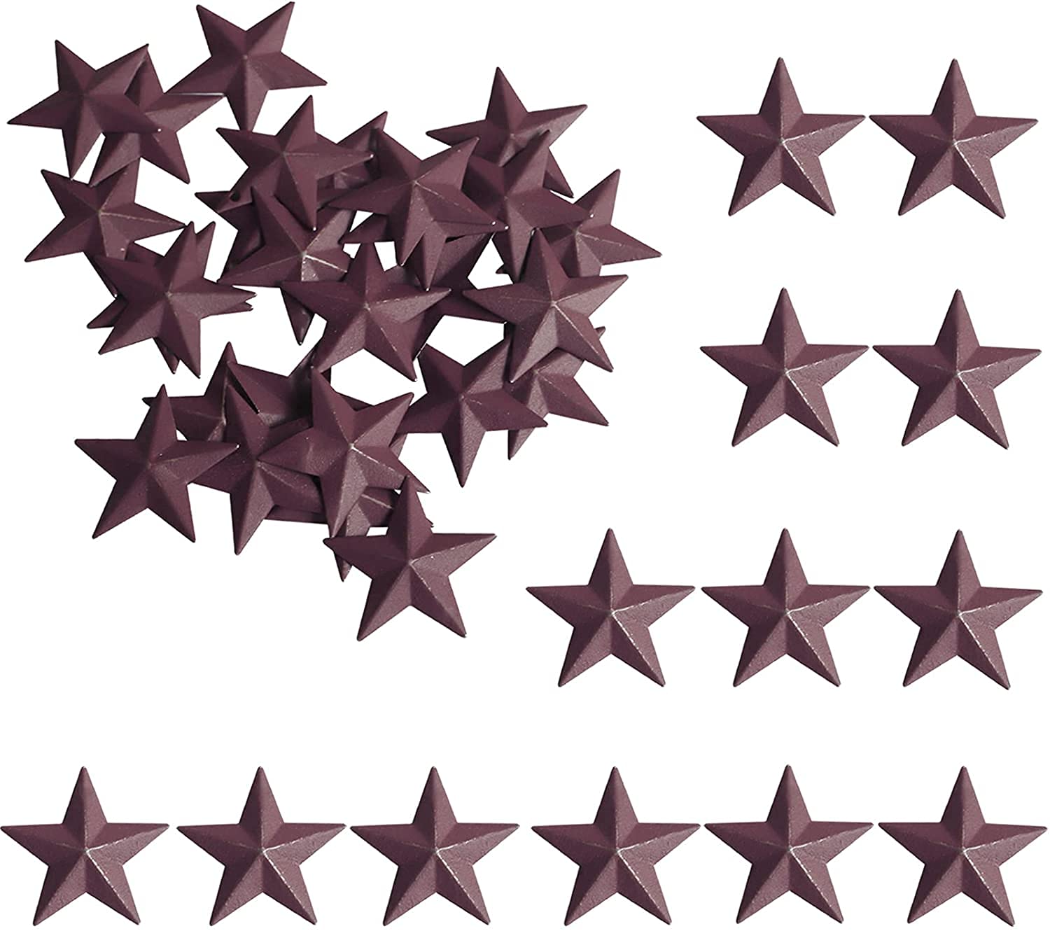 Small Rustic Metal Stars
