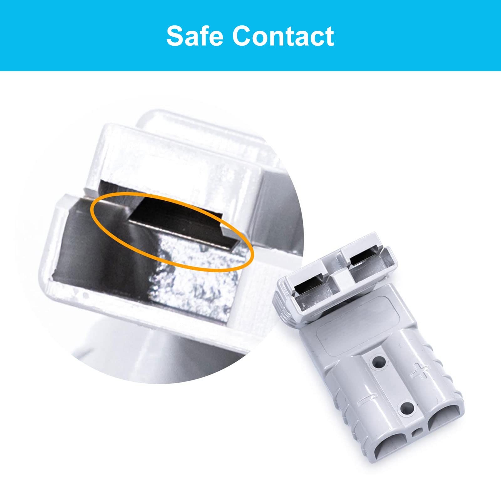 Snapklik.com : Micrl 100 Pcs 50 Amp 6-8 Gauge Battery Quick Connector ...