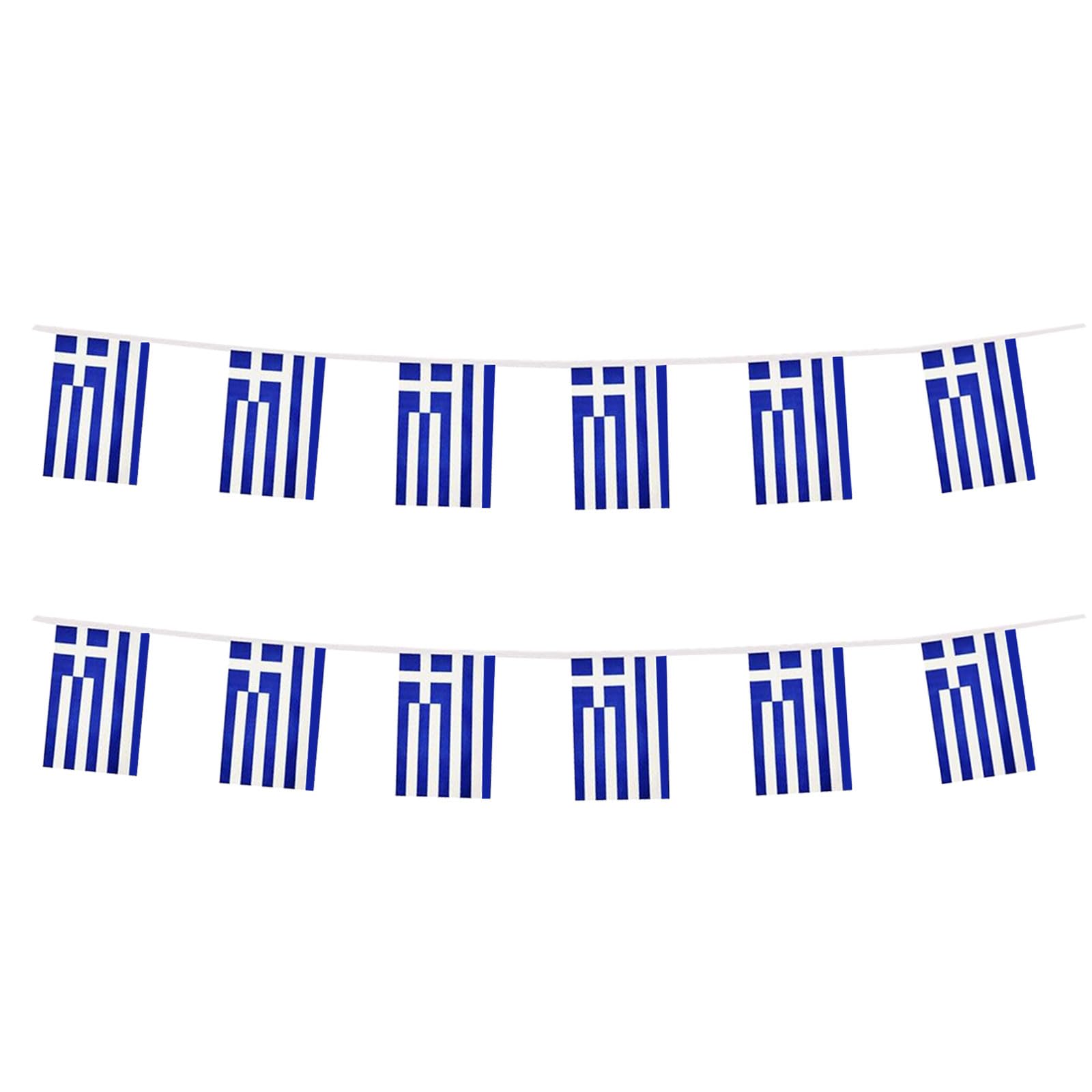 Amazon.com: Greece Flags Greek Small String Flag Banner Mini National ...